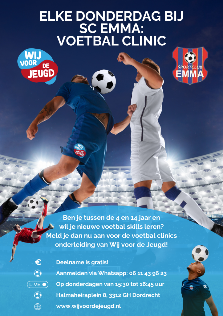 VOETBAL CLINIC - Wij voor de Jeugd